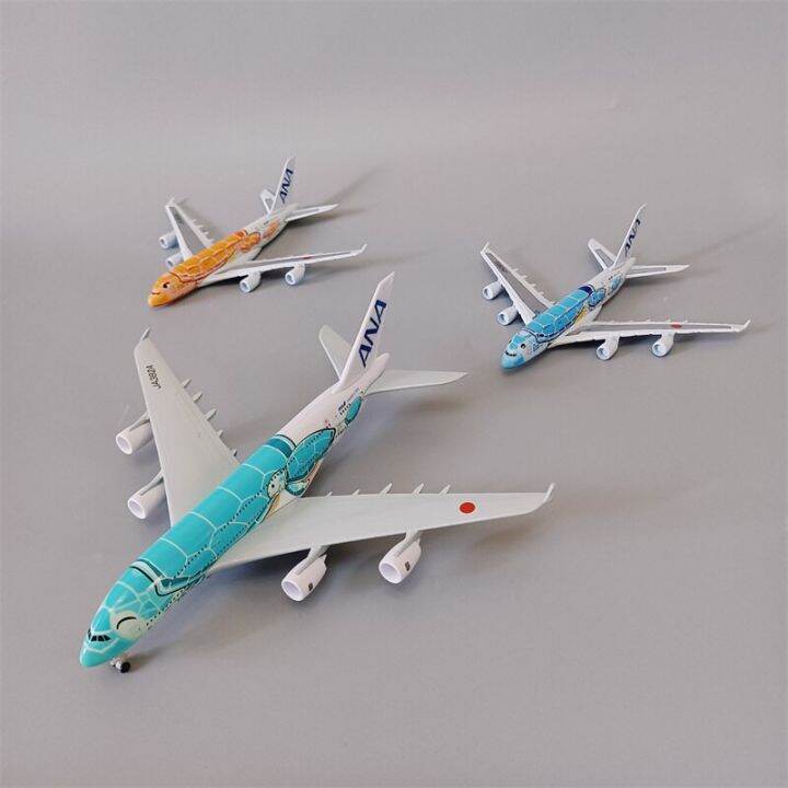 16Cm/20Cm Alloy Metal Japan ANA Airbus A380 Cartoon Sea Turtle Airlines ...