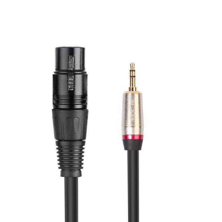 Audio Cable Canon XLR Female To 3.5Mm Jack Male Aux Connector Plated ...
