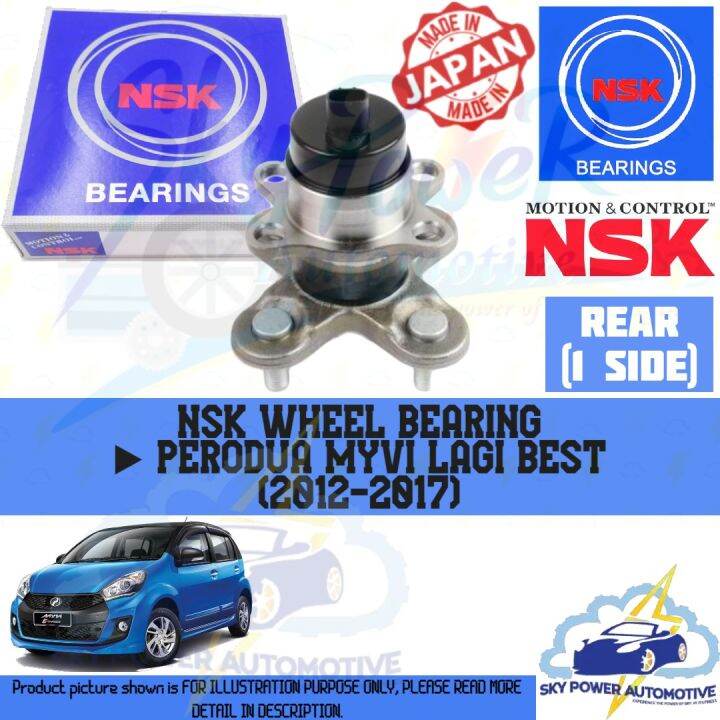 PERODUA MYVI LAGI BEST (2012-2017) NSK WHEEL BEARING (REAR) | Lazada