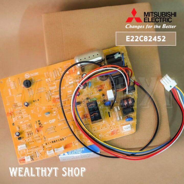 แผงบอร์ดคอยล์เย็น Mitsubishi Electric E22C82452 แผงวงจรแอร์ แผงบอร์ด ...