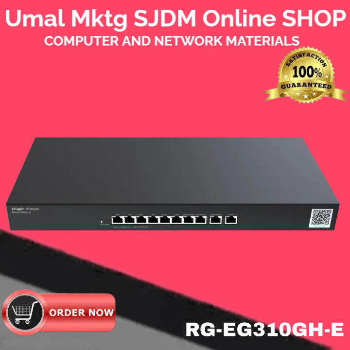 RUIJIE RG-EG310GH-E, Reyee 10-Port High Performance Cloud Managed Office Router | Lazada PH