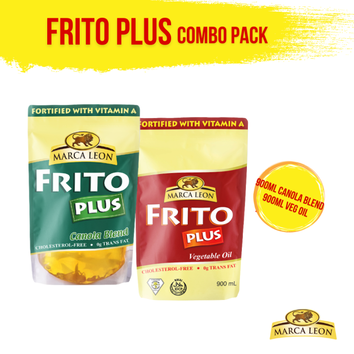 Frito Plus 900mL Combo Pack Canola Blend + Vegetable Oil | Lazada PH