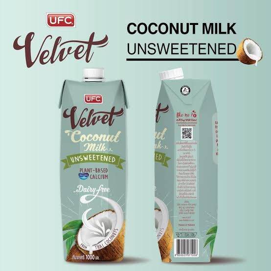 มีจำนวนจำกัด UFC Velvet Coconut Milk Unsweetened Drink ยูเอฟซี เวลเวท ...