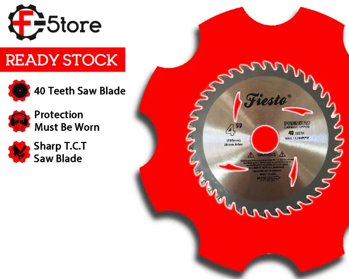 Fiesto 4 inch 105mm Crosscut Circular T.C.T Saw Blade Premium Carbide ...