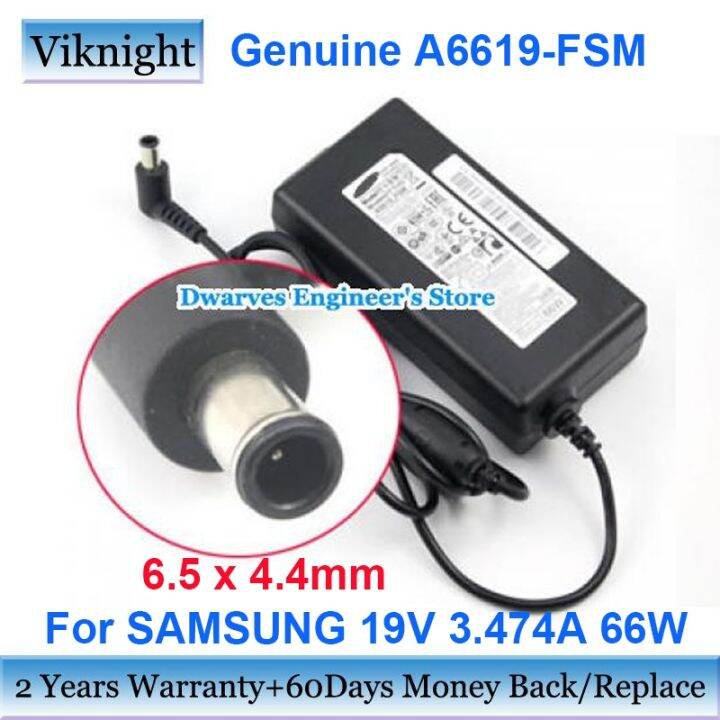 Genuine 19V 3.474A 66W AC Power Adapter Charger for SAMSUNG A6619-FSM ...