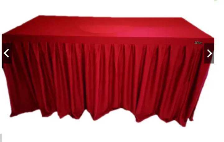 Alas meja banquet Skirting Meja table cloth 2x6 feet | Lazada