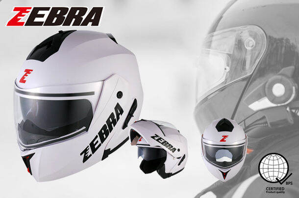 Zebra 602 helmet full face modular helmet motorcycle dual visor man and ...
