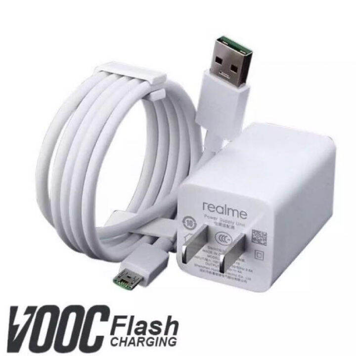 Real me original Fast Charger VOOC Flash charging 20W 5V 4A Micro USB ...