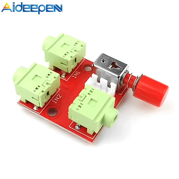 Aideeed Modul Switcher Audio Pengganti Pemisah Audio 3 5mm Switcher