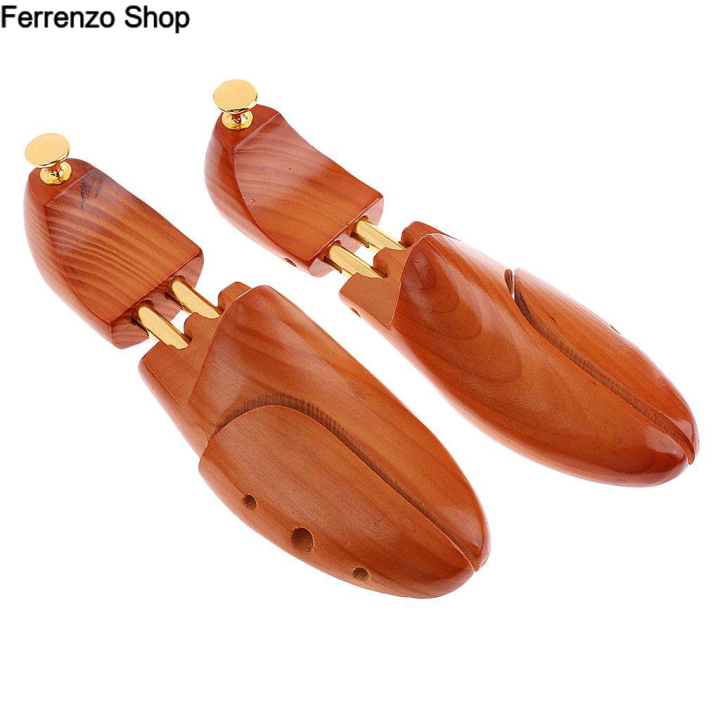 Adjustable Wooden Cedar Wood Shoe Tree Shaper Wooden Stretcher UK 5-6-7 ...