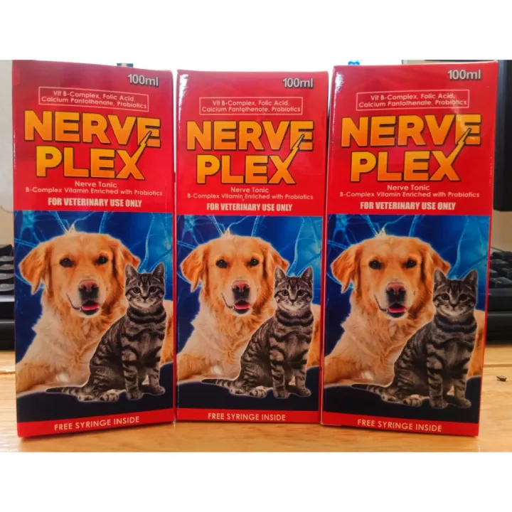 ORIGINAL VET SUPPORT 3Box 100ml Nerve Plex Animal Feed Supplement Nerve ...