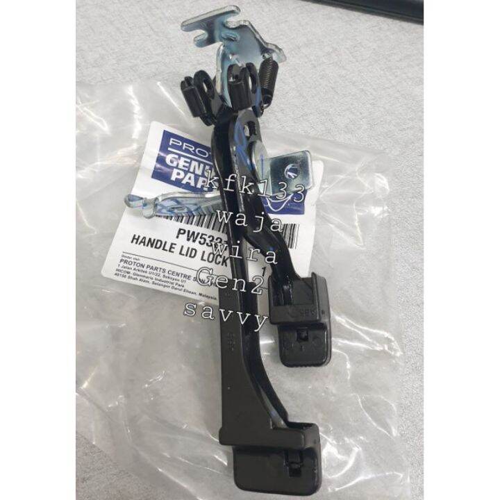 ORIGINAL Waja, Gen 2 wira savvy Rear Bonnet & Petrol fuel Lid Handle ...