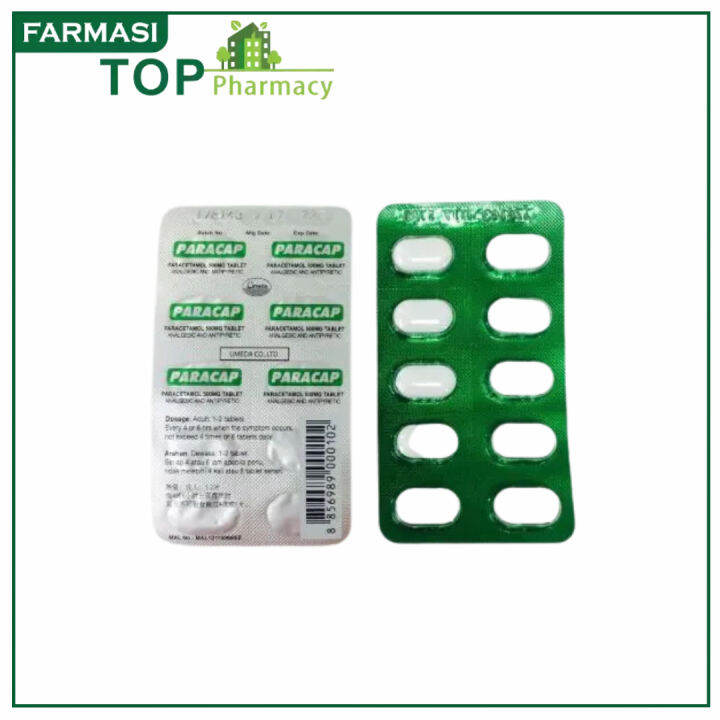 Paracap Paracetamol 500mg 50x10's / 1 Strip | Lazada