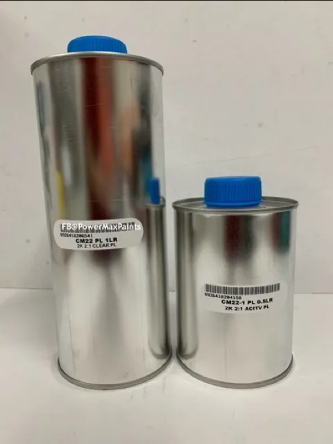 OEM CM22 MEDIUM DRY 2:1 2K CLEAR COAT e1Liter With Hardener e500ML SET ...