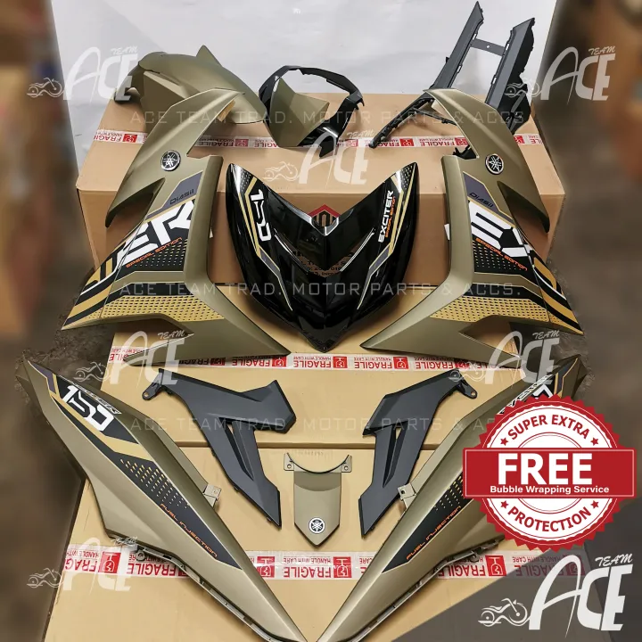 [Special] Coverset Y15ZR V1 V2 Exciter Four Kings 2021 Gold Matte Dark Gold Ysuku Y15V1 Y15V2 ...