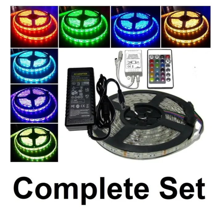 ♥Complete Set LED Strip Light 16color 5meters with Remote☂ | Lazada PH