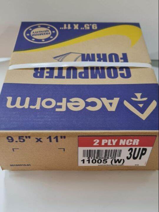 ACE Form Computer Form 9.5" X 11" 2 PLY 3 UP NCR 500 Fans | Lazada