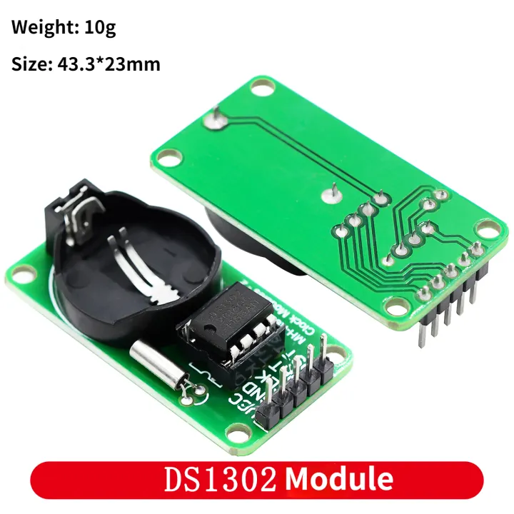 1โมดูลชิ้น/ล็อต DS1302โมดูลนาฬิกาแบบเรียลไทม์ไม่รวมแบตเตอรี่ | Lazada.co.th