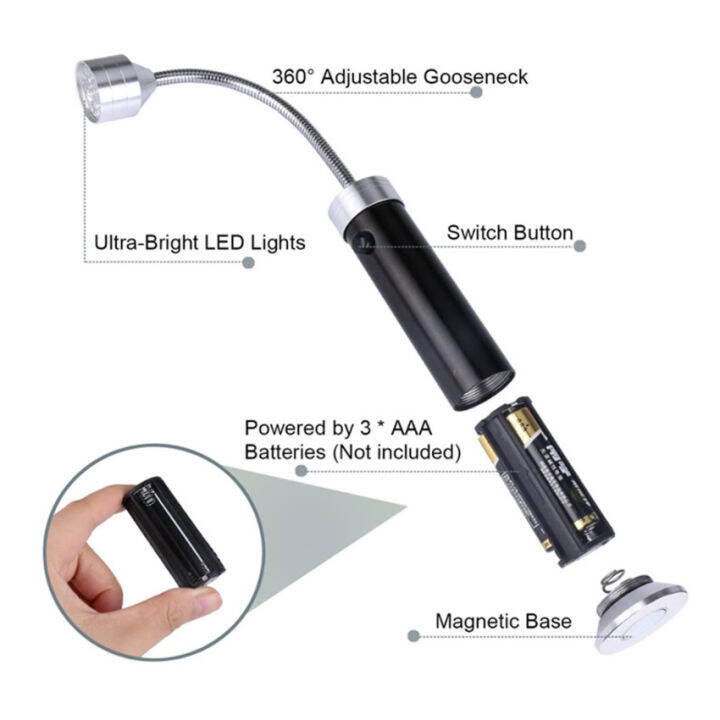 LED Bendable BBQ Grill Flashlight Super Bright Magnetic BBQ Base Lighting Hose Light | Lazada PH