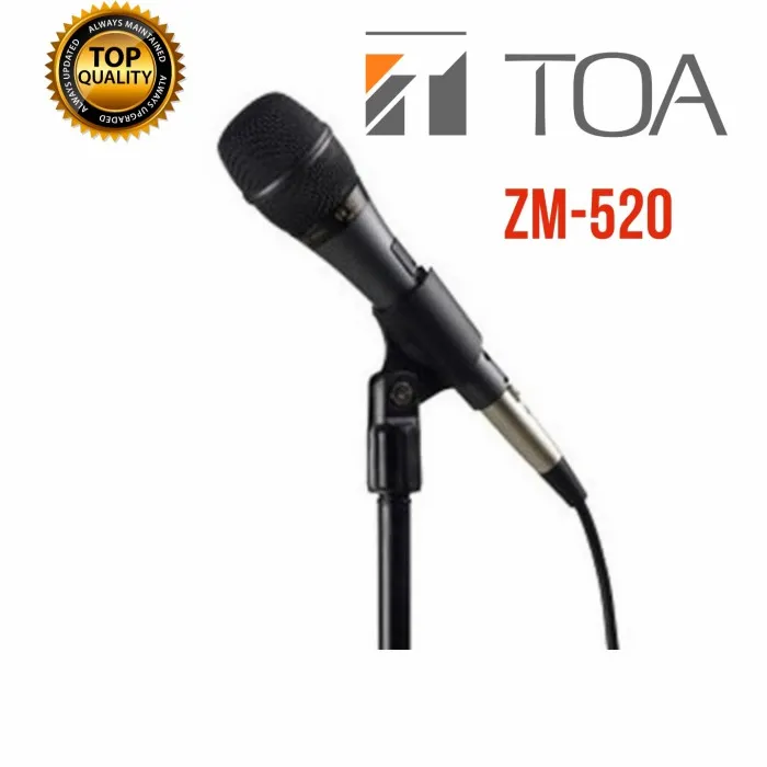 MIC KABEL TOA DYNAMIC ZM-520 MIK DINAMIK TOA ORIGINAL ASLI | Lazada ...
