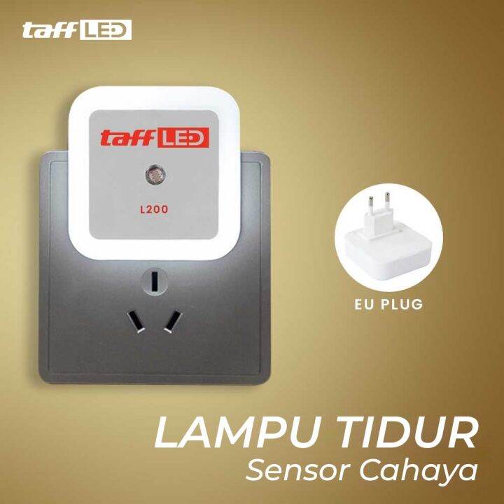 Lampu tidur kotak LED Night Light , sensor colokan tipe EU | Lazada ...