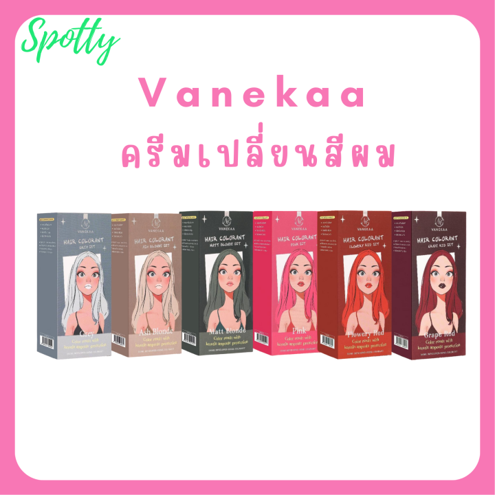 Vanekaa Hair Colorant วานิก้า แฮร์ คัลเลอร์แรนท์ ครีมเปลี่ยนสีผมมีให้ ...