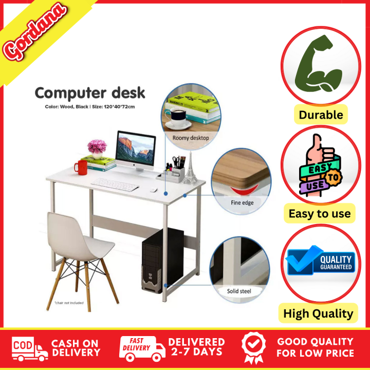 GORDANA - Simple Office Furniture Computer Desk Table - Stylish and ...