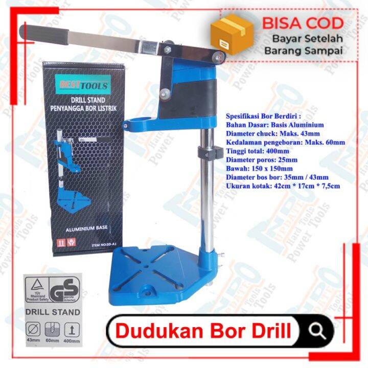 Stand Dudukan Bor Tangan Stand Bor Sten Dril Stand Bor - Standing Bor ...
