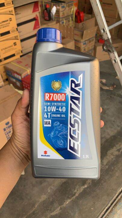 Oli SGO 1,3L ECSTAR R7000 10W-40 Semi Synthetic 4T JASO MA API SL GSX ...