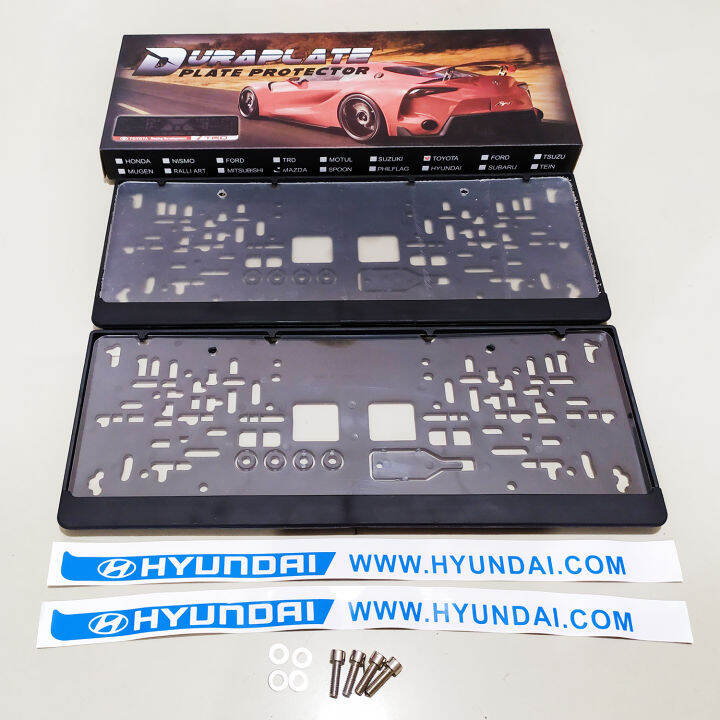 Hyundai Car Plate Holder Dura Plate | Lazada PH