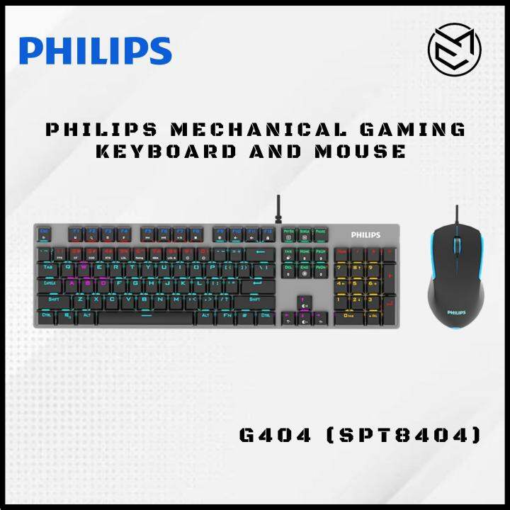 PHILIPS G404 (SPT8404) Mechanical Gaming Keyboard and Mouse (RGB) ZZM TRADING | Lazada PH