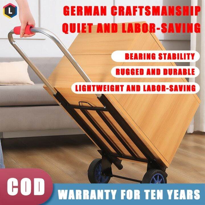 ☄ [Fast delivery]Trolley push cart 300kg weight capacity Folding Home ...