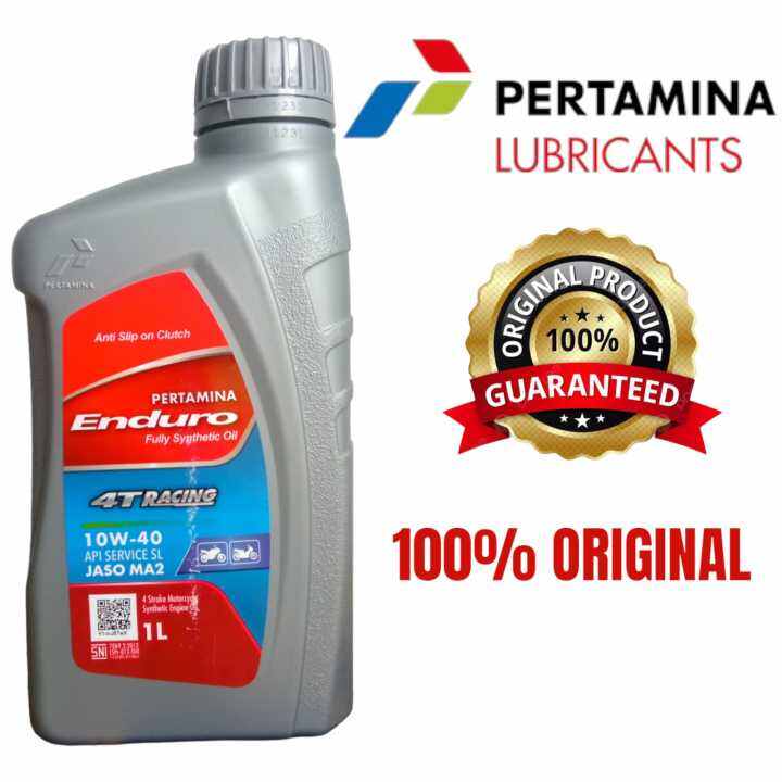 Oli Pertamina Enduro Racing 4T 1 Liter Oli Mesin 1000ml 10W-40 | Lazada Indonesia