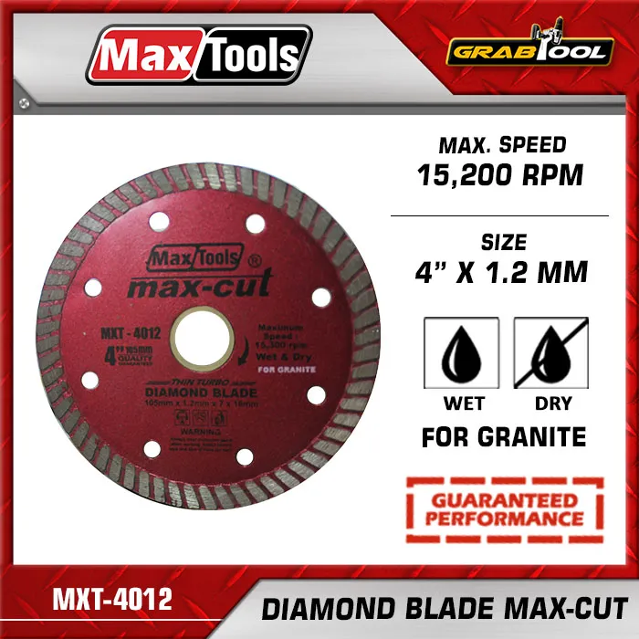 Maxtools Diamond Blade MXT-4012 | Lazada PH