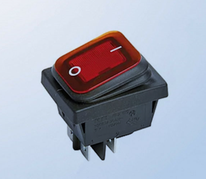 Saklar 12V 20A 4 Pin KCD4 Tahan Air Rocker Switch dengan LED Merah ...