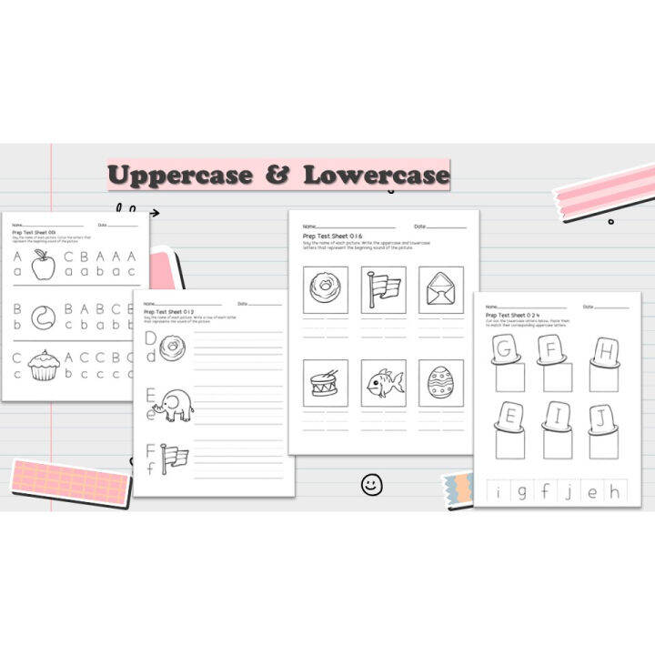 [PRE011] 54 pages Uppercase and Lowercase A to Z Worksheet for Pre ...