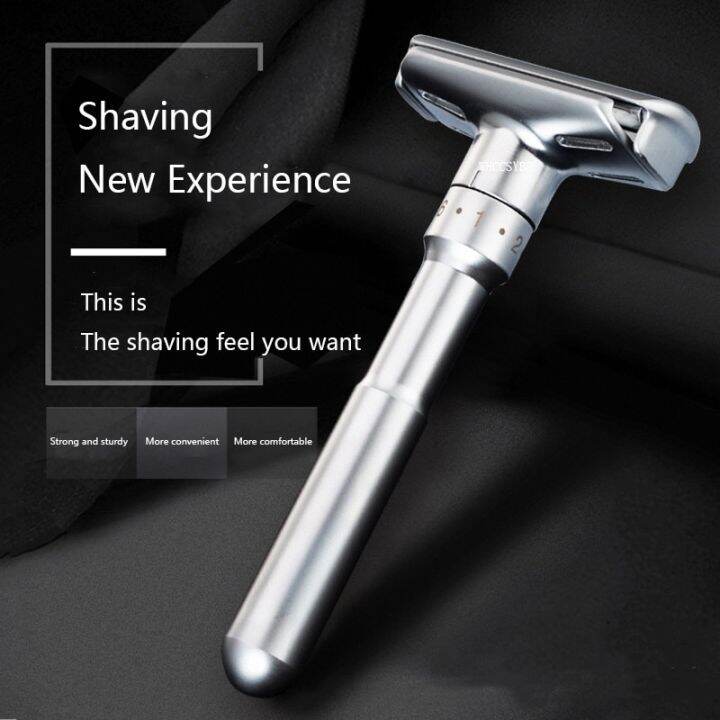 Double Edge Razor Wet Shaving for Men Women Classic Stainless Travel ...