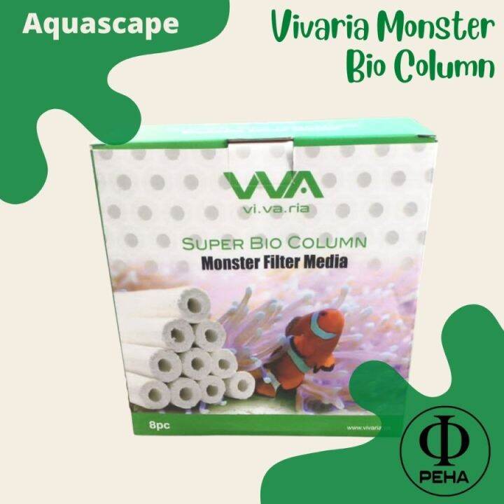 Vivaria Super Bio Column - Monster Filter Media 8 pcs momogi Bio Block ...