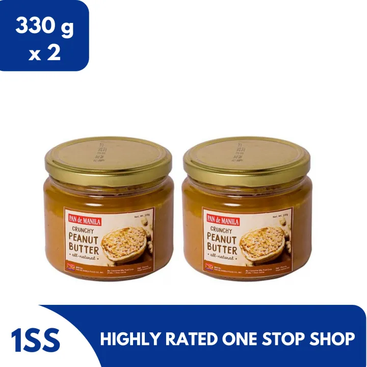Pan De Manila Peanut Butter Crunchy Big, 330g set of 2 | Lazada PH