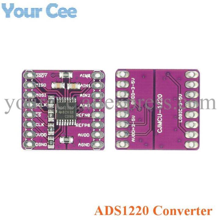 CJMCU 1220 ADS1220 ADC 24 Bit A/D Converter Module I2C Low Power 24 Bit Analog to Digital ...