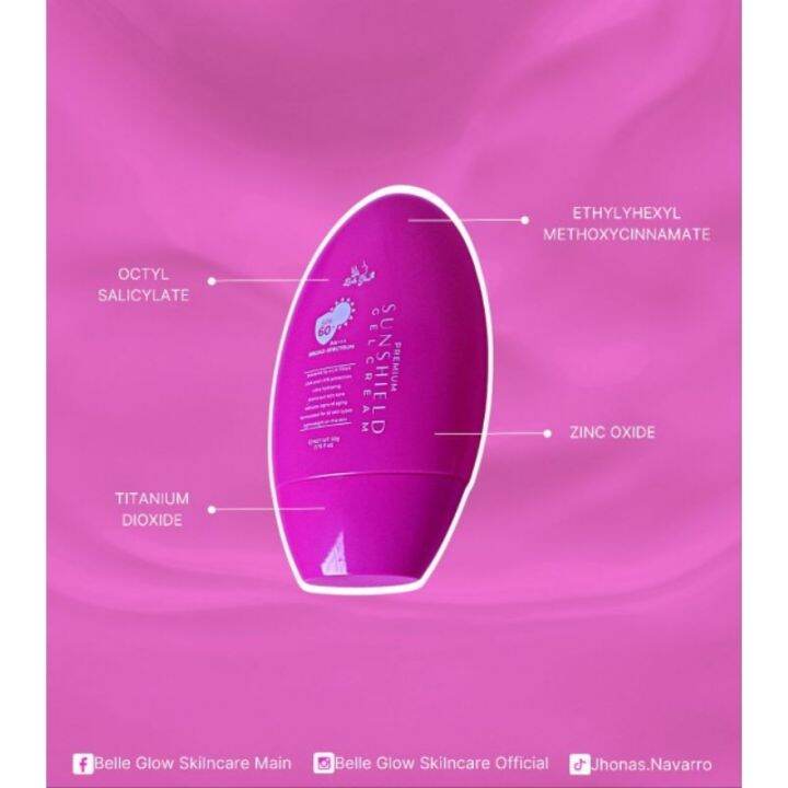 【COD】 Belle Glow Premium Sunscreen Gel-Cream | Lazada PH