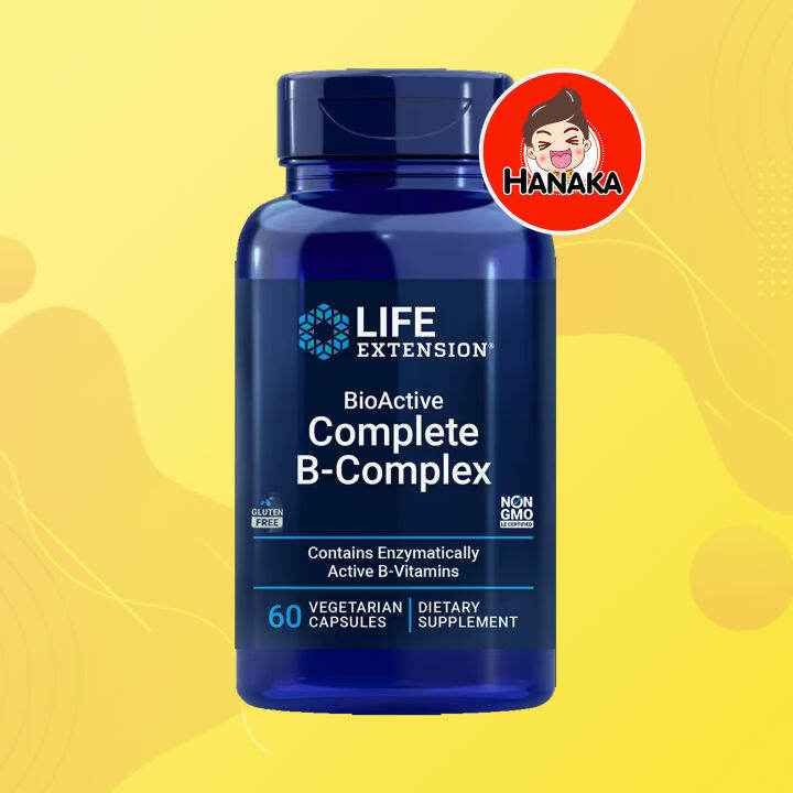 Life Extension BioActive Complete B-Complex / 60 vegetarian capsules ...