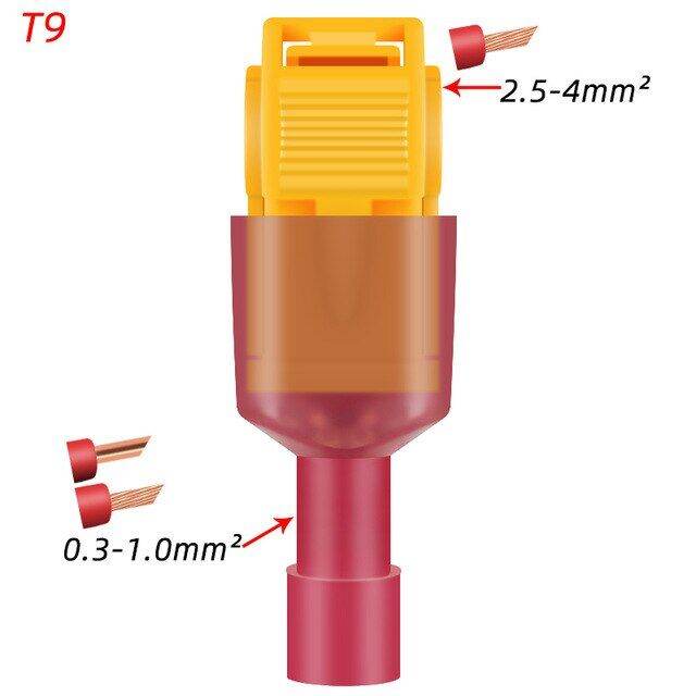 T-Tap Wire Connector 50 /100 Pairs Self-Peeling Quick Terminal Blocks ...