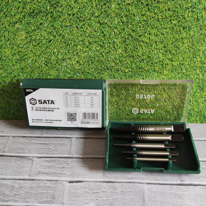 SATA Fine Screw Extractor Sata Tap Balik Set 09704 | Lazada Indonesia