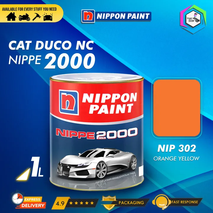 Cat Duco Nippon Paint Nippe 2000 - 302 ORANGE YELLOW | Lazada Indonesia