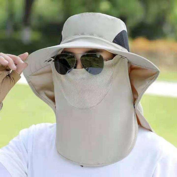 Sun Block Cap for men Outdoor Cap | Lazada PH