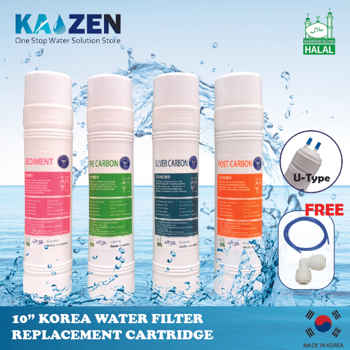 [HALAL] KOREA Water Filter Replacement Cartridge - 10" U type + free ...