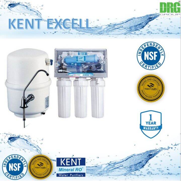 Dr. Green Energy KENT EXCELL+ เครื่องกรองน้ำแร่ RO 7 ขั้นตอน Sediment ...