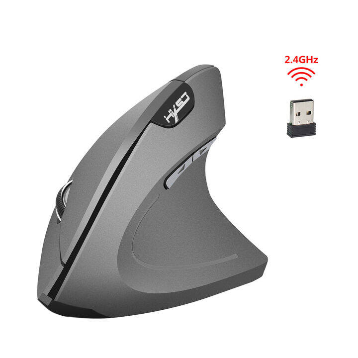HASOWELL Wireless Mouse 2.4G Vertical Health Mouse External Battery 6D ...
