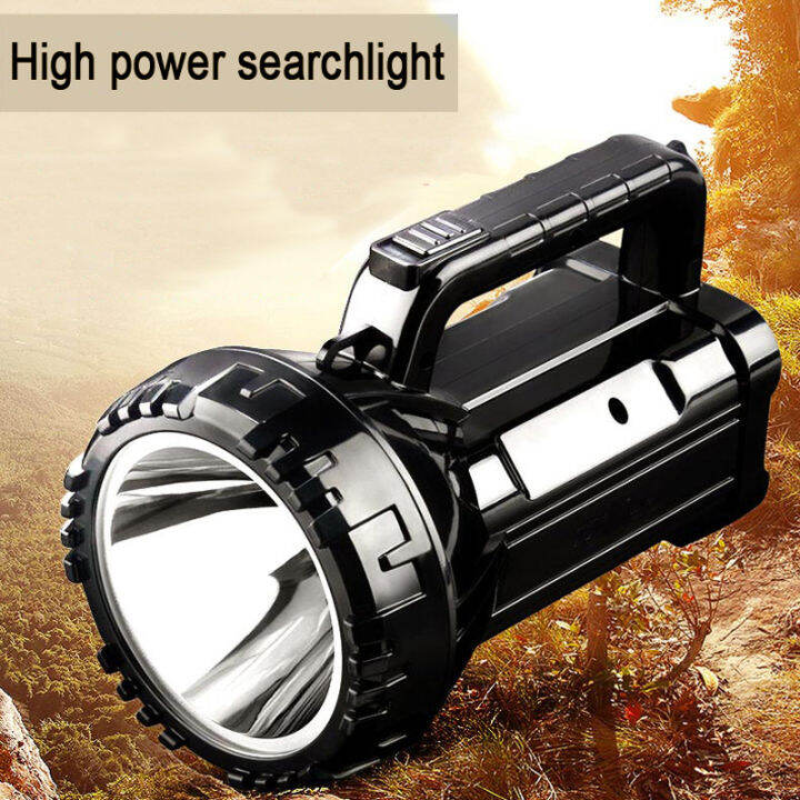 Powerlong Rechargeable Flashlight LED Spotlight Flashlight Searchlight ...